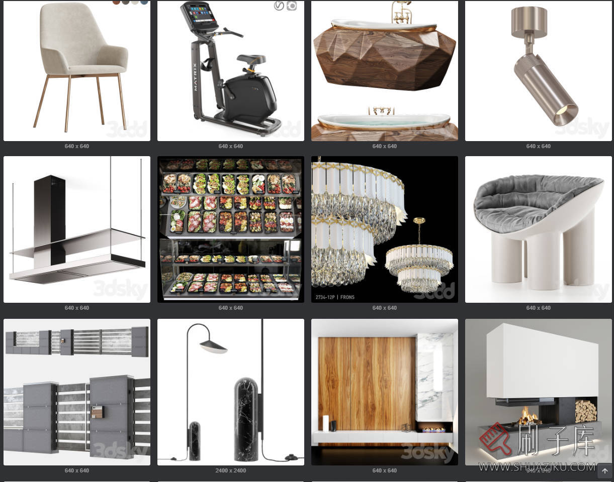 3DDD/3DSKY PRO 模型 – 最新模型下载-刷子库