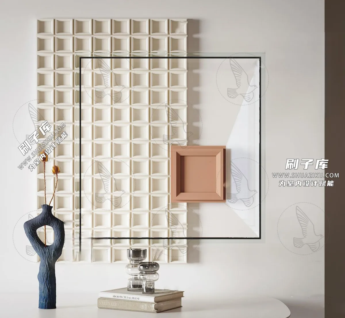 精选墙饰3dmax模型 - 刷子库